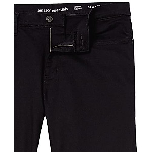 Amazon Essentials Men's Skinny-Fit Stretch Jean, Black, 34W x 30L