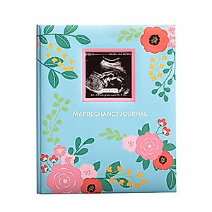 Kate & Milo Floral Pregnancy Journal, Milestone Tracker, Baby Keepsake Book, Gift for Expecting Moms, Sonogram Photo Insert, My Pregnancy Journal