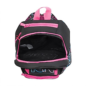 Champion Kids' Backpack & Lunch Kit, Black/Multi, Youth Size