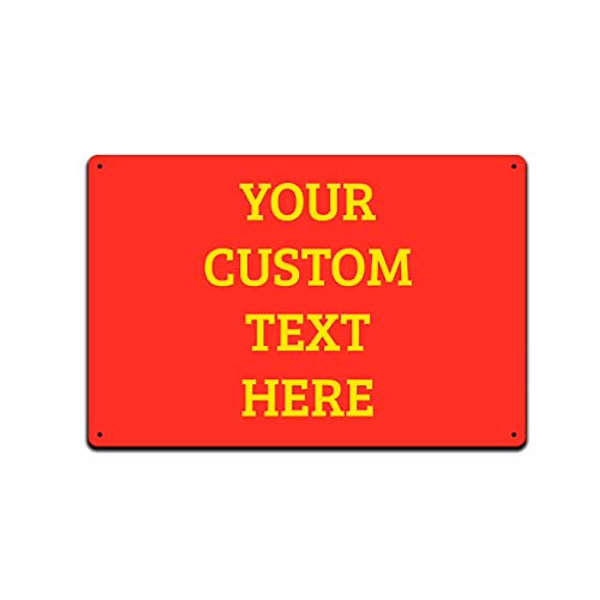 Custom Outdoor Metal Personalized Sign | 12-Inch by 8-Inch | Rust Free Aluminum | UV Protected Print | Made in the USA