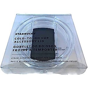 Starbucks Company Cold-To-Go Cup Accessory Lid Straw Alternative for Venti & Grande Tumbler