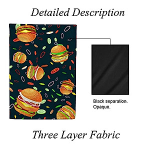 My Little Nest Seasonal Garden Flag Cartoon Tasty Burger Double Sided Vertical Garden Flags for Home Yard Holiday Flag Outdoor Decoration Farmhouse Banner 28"x40"