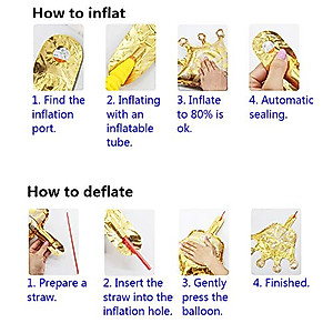 Juland Rose Gold Number Balloons Large Foil Mylar Balloons 40 Inch Giant Jumbo Number Balloons XXL for Birthday Party Decorations – 22