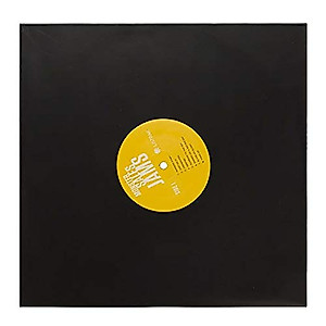 Matte Black Record Sleeves | Pack of 100 | Protective Inner Sleeves for Single 12 Inch Vinyl Record Albums | Poly Vinyl Sleeve Storage Protects from Wear, Scratch, Dust | BLPBMA