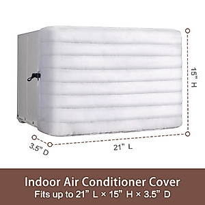 Bestalent Indoor Air Conditioner Cover, Window AC Unit Cover for Inside 21 x 15 x 3.5 inches(L x H x D)