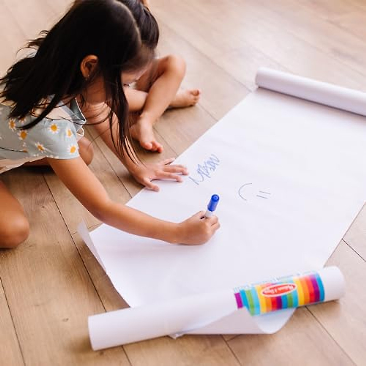 Melissa & Doug Deluxe Easel Paper Roll Replacement (17 inches x 75 feet) - 3-Pack - FSC Certified