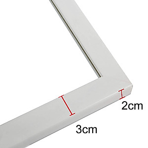 FANYUSHOW 47x12 Inch Long, Full Body,Full Length Wall Mirror for Bedroom Bathroom Living Room,White