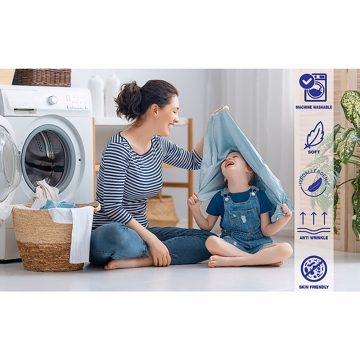 Royale Linens Full Flat Sheet - Ultra Soft Brushed 1800 Microfiber Flat Sheets Only - Wrinkle Free & Stain Resistant - Hotel Quality Top Sheet for Bed (Full, White)