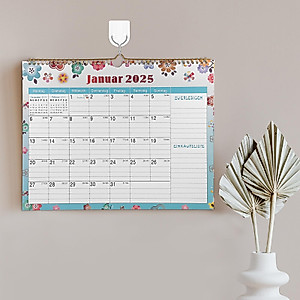 BESTOYARD 2025 Countdown Calendar Home Hanging Calendar Household Daily Use Calendar Sturdy Calendar Family Wall Calendar Wall Calendar Art Paper Dating Original Design Small Wall Calendar