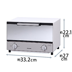 IRIS OHYAMA Mirror oven toaster (Horizontal type) MOT-011