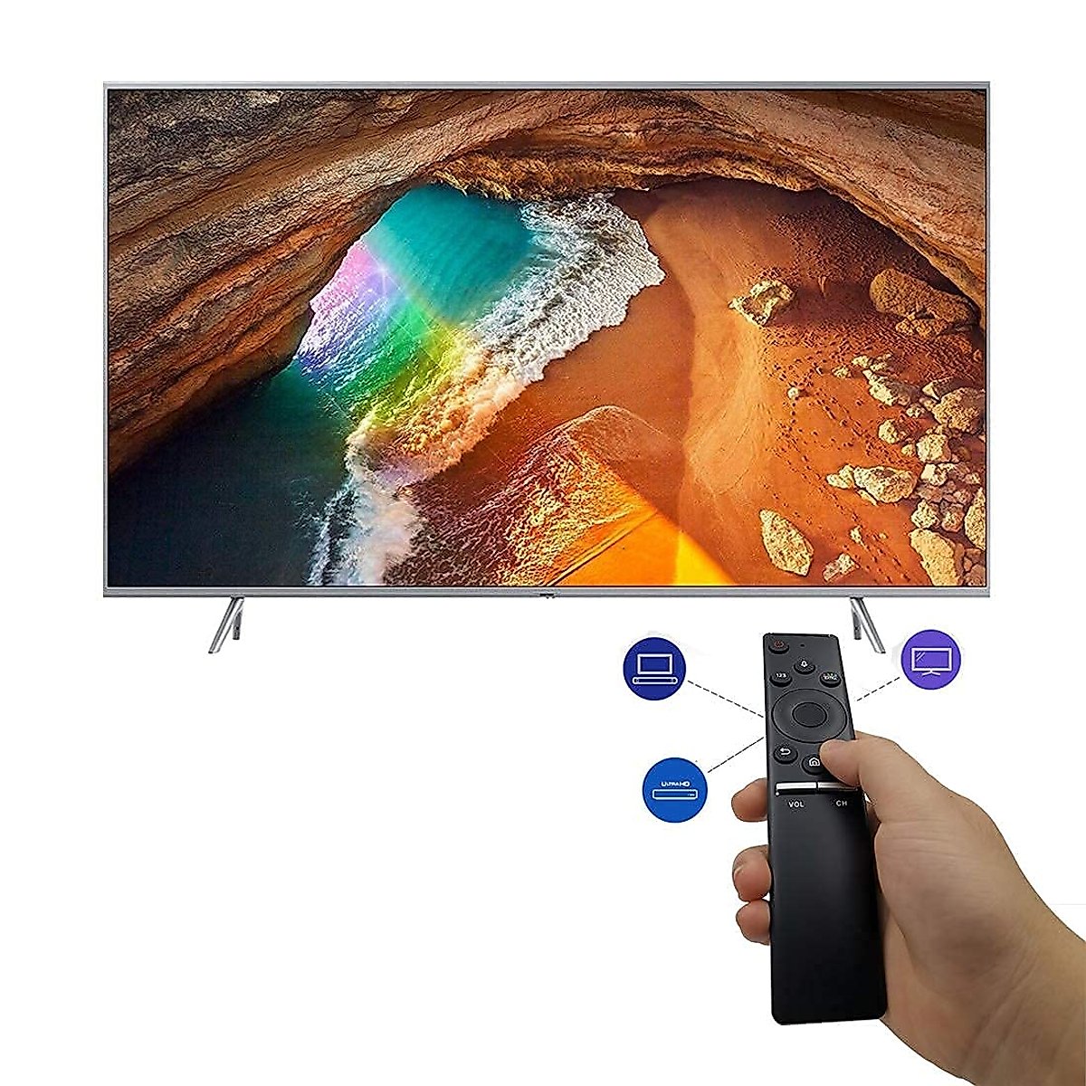 Voice Replacement for Samsung-Smart-TV-Remote, BN59-01298A BN59-01298D BN59-01266A for Samsung Remote Control for Smart TV with Voice Function for Samsung Smart Curved Frame QLED LED LCD TVs