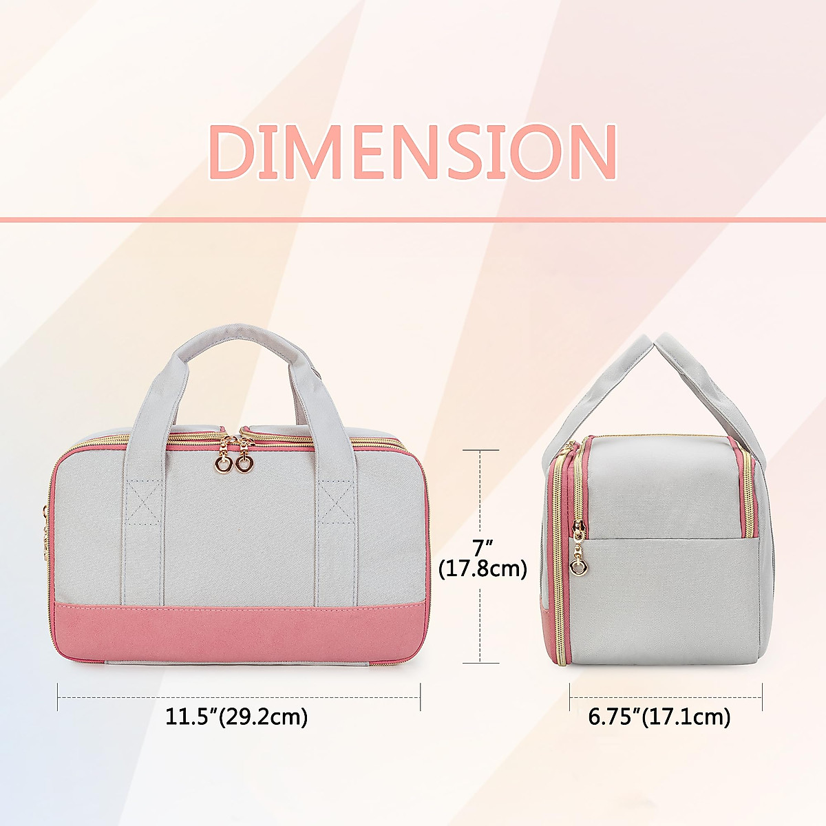 Damero Wearable Breast Pump Bag Compatible with Elvie Breast Pump and Most Medela Electronic Pumps, Tote Bag for Wearable Breast Pump, Pump Parts and Ice Pack, Patent Design