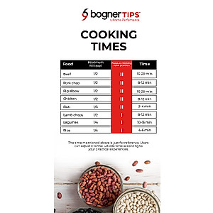 Bogner - Stainless Steel Pressure Cooker. 4 Safety Security System Valve and Clip Closure, 8.4 quartz Capacity, Compatible with all types of stoves