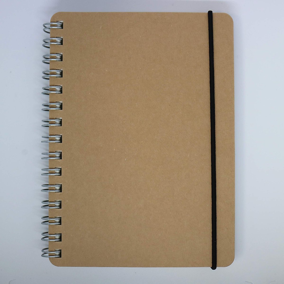 Muji Double-ring Notebooks, Recycle Paper Notebookrs (Dot Grid Notebook - A6, with rubber strip)