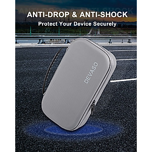 DEVASO Upgraded Carrying Case for ASUS ROG Ally X/PlayStation Portal/Steam Deck/OLED, Waterproof Portable Storage Shoulder Bag Travel Case for Steam Deck Console & Accessories