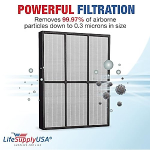LifeSupplyUSA Filter Replacement Compatible with Hunter 30940 30210 30214 30215 30216 30225 30260 30398 30400 30401