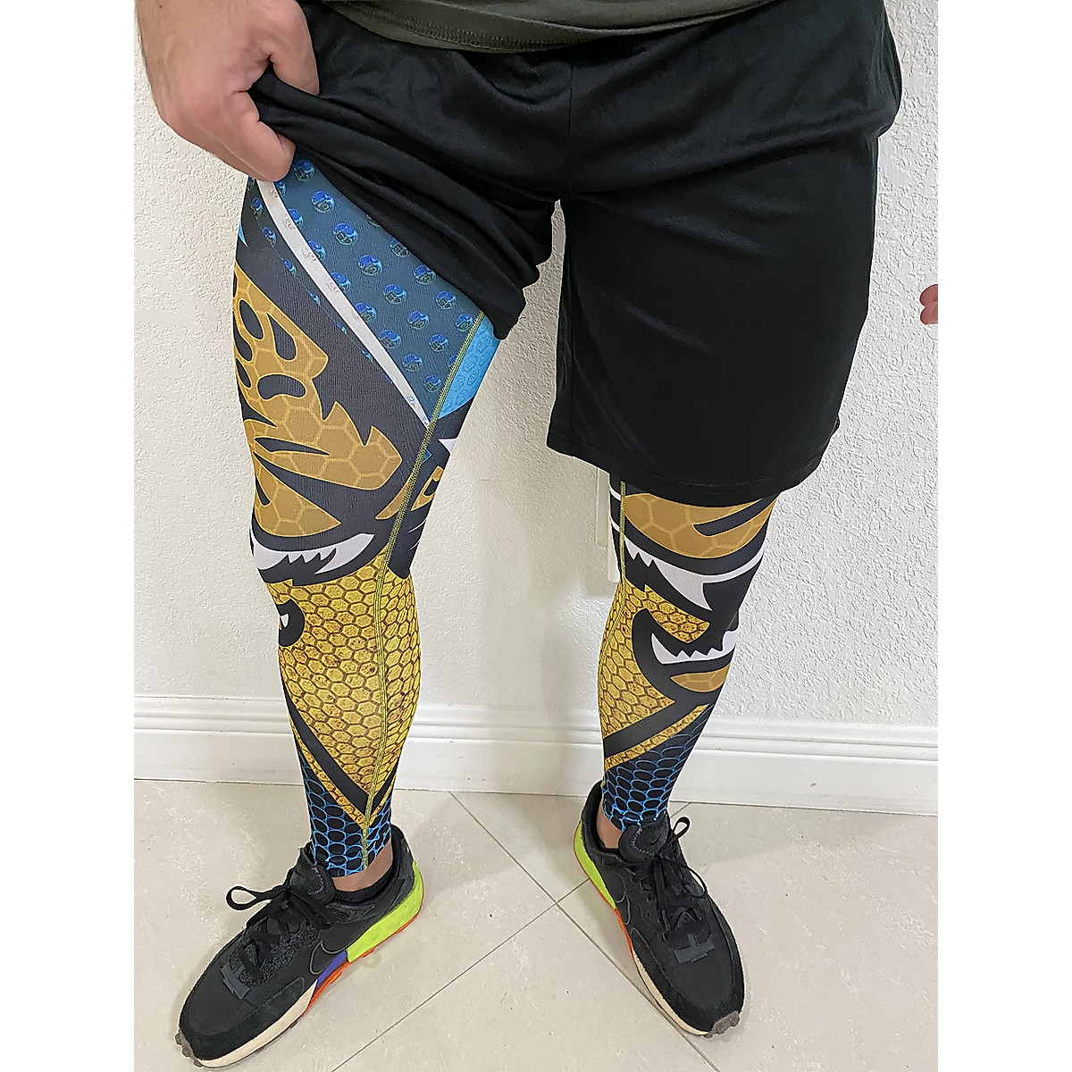 FP Football Leggings for Women Teens, Unisex Leggings, Fiber Colombia Leggings Fitness Workout Running Printed Pants JV Jaguars