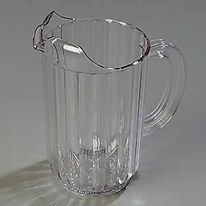 Carlisle FoodService Products Plastic Pitcher, 48 Ounces, Clear