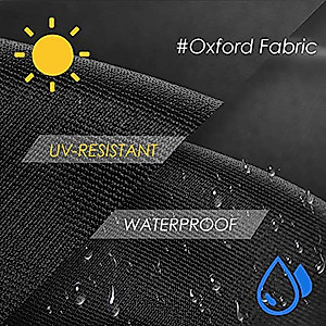 COOSOO Bird Cage Covers for Night Large Birdcage Protection Blackout Breathable Washable Waterproof Material Universal Fit Black