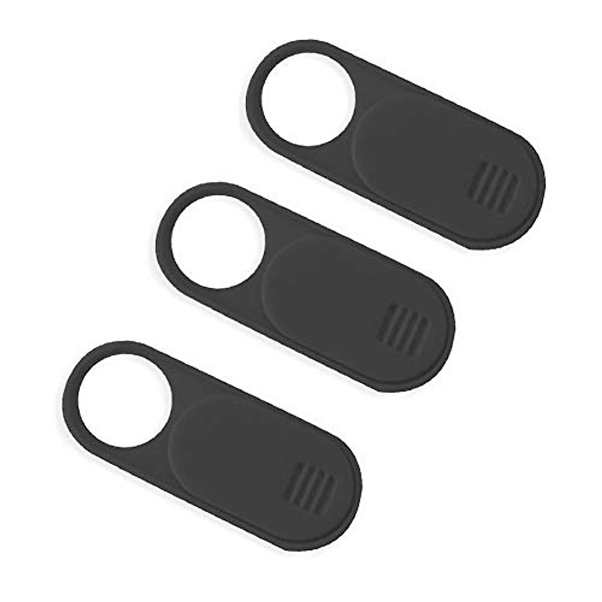 HOVTOIL 3Pcs Webcam Cover Ultra Thin Webcam Cover Camera Slider Privacy Protect Shield Compatible with Phone PC Security Cameras Cover Black