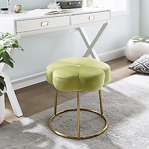 Linon Seraphina Accent Vanity Stool, Green