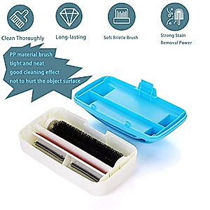 Reusable Handheld Crumb Sweeper, SONQOME Nutshell Soft Bristles Debris Collector Handheld Carpet Table Sweeper Crumb Brush Cleaner Crumb Sweeper Roller for Home Cleaning