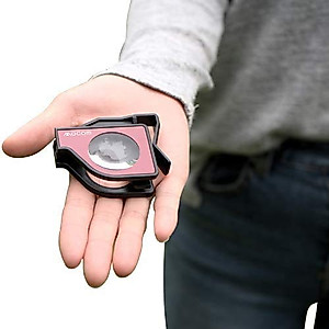 Portable Virtual Reality VR Glasses - Patented Mini Pocket-Sized Headset with Travel Case | Foldable, Portable Head Sets for iPhone & Android, Enjoy 360 VR Videos (White)