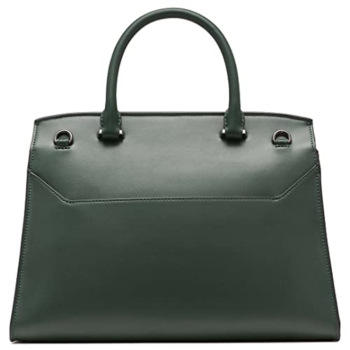 Calvin Klein Becky Turn Lock Satchel, Deep Forest,One Size