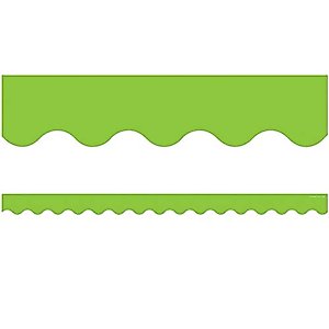 Teacher Created Resources Lime Scalloped Border Trim