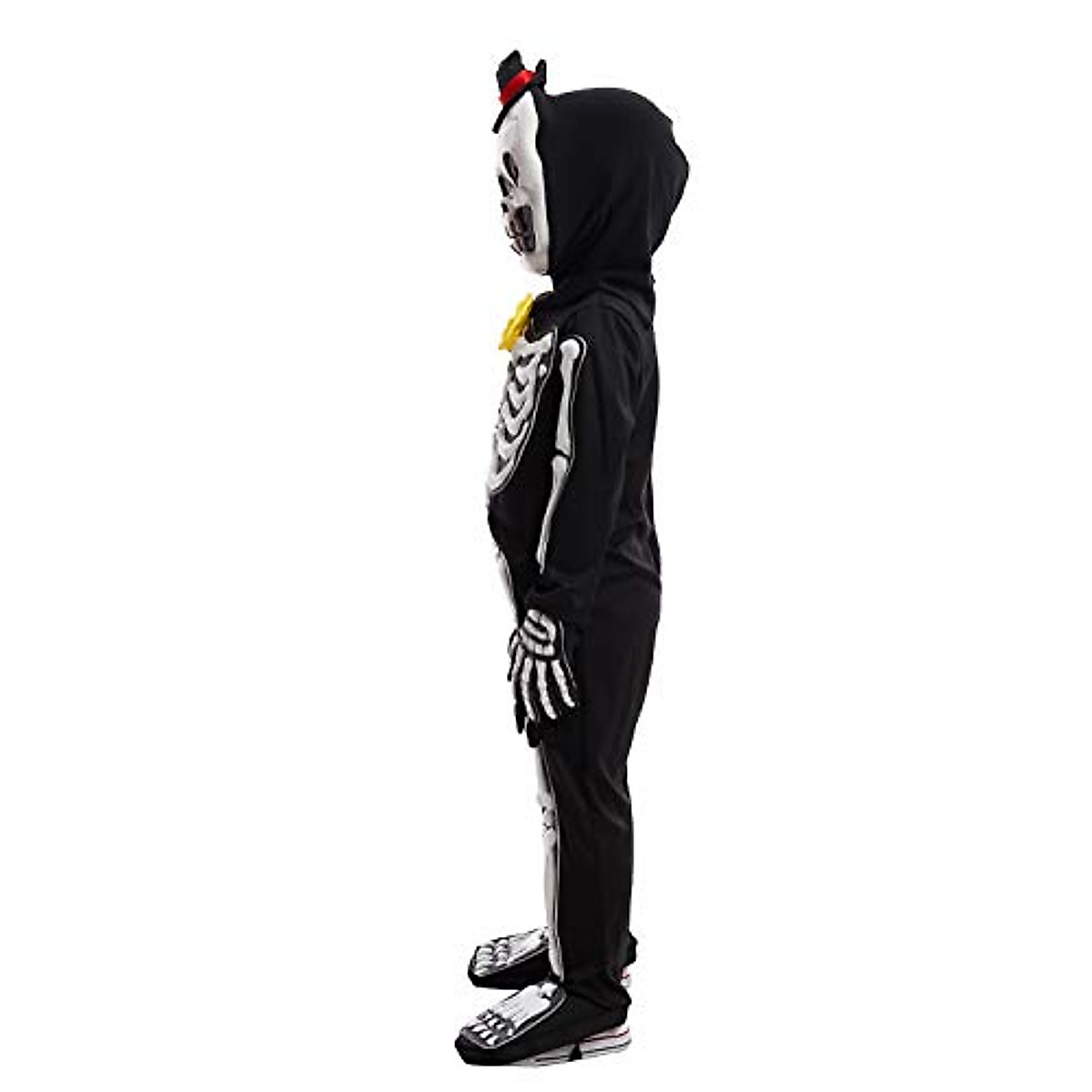 Spooktacular Creations Skelebones Costume (Large (10-12yr)) Black