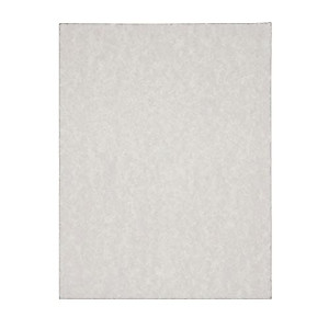 96 Sheets Parchment Paper for Certificates, Resumes, Diplomas, 90 GSM Textured Stationary, Printer-Friendly (Gray, 8.5x11 in)