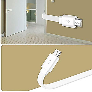 2 Pack 20ft Power Extension Cable for Wyze Cam Pan,WyzeCam,Kasa Cam,Yi Dome Home,Furbo Dog,Nest Cam,Oculus Go,Blink,Cloud Cam,KasaCam NestCam Indoor,Netvue,SCOVEE USB Flat Charging Charger Cord