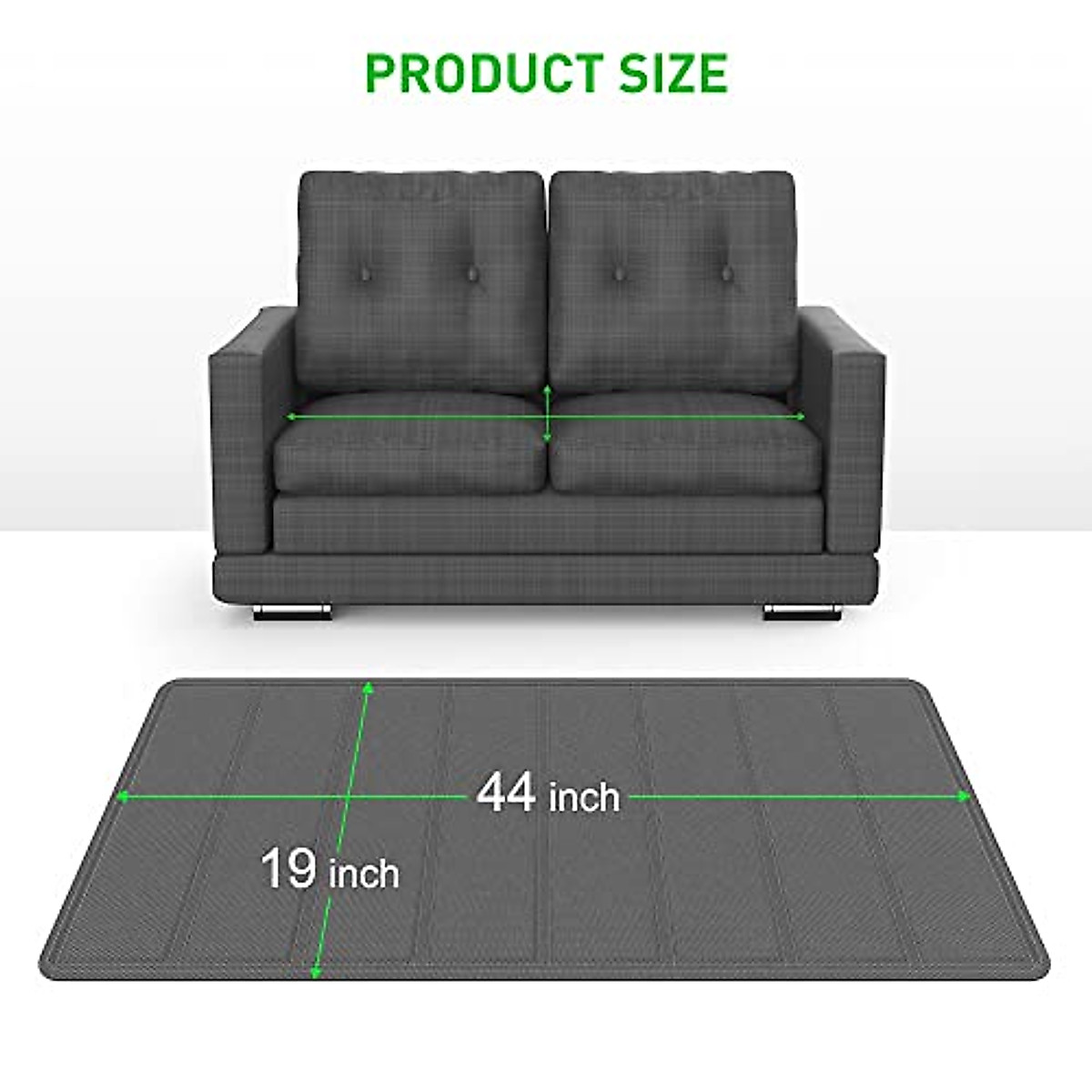 Weekinend Couch Cushion Support[18" W x 44" L] for Sagging loveseat Cushions,Thickened Bamboo Board Sofa Couch Support,Protect Couch Sagging Support prolong Sofa Life