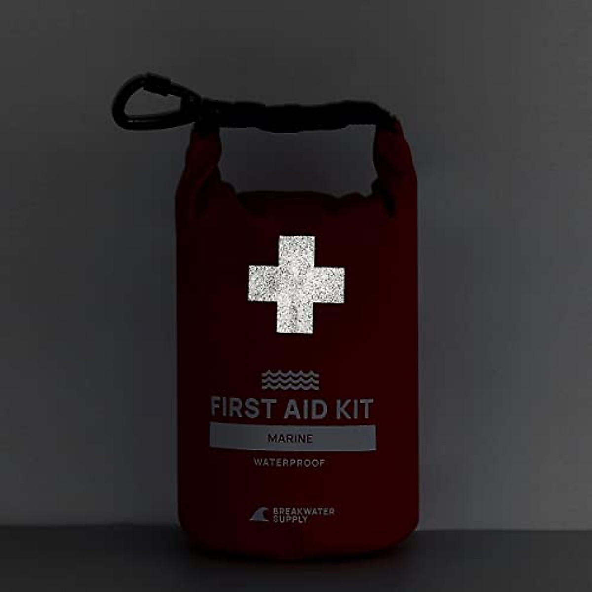 Breakwater Supply™ Waterproof Marine First Aid Kit Boat Safety Tool Kit, 100 Piece AFAK Emergency Supplies in Dry Bag, IFAK Trauma Kit for Kayaking, Jet Ski, Fishing, Surfing, Sailing, Canoeing (Red)