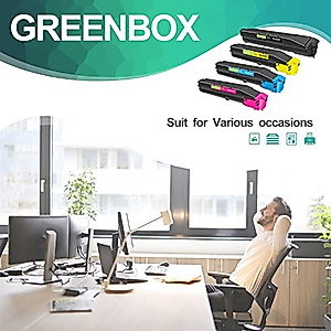 GREENBOX Remanufactured Toner Cartridge Replacement for Kyocera TK-8307 TK 8307 1T02LK0US0 1T02LKCUS0 1T02LKBUS0 1T02LKAUS0 for Kyocera 3050ci 3550ci 3051ci 3551ci Printers (4 Pack)