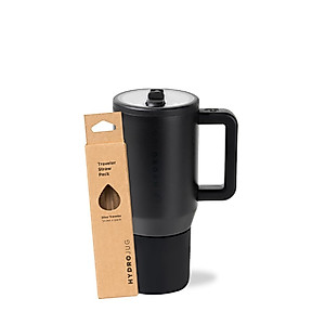 HydroJug Black 20oz Traveler + Replacement Straws
