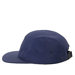 DongKing 5 Panels Classic Baseball Cap Camp Cap Taslon Short Brim Cap Quick Dry Hat Flat Bill Big Size Large Caps (US, Numeric, 7 1/2, DK Blue)