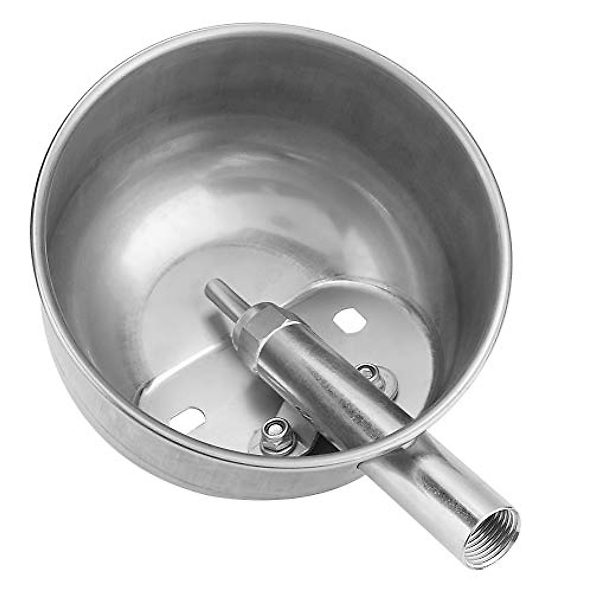 Automatic Pig Waterer, Stainless Steel Auto Waterer Trough Bowl with Nipple Pigs Livestock Drinking System Farm Animals Dispenser Piglet Sow Hog Cow Dog Horse Cattle Goat Sheep
