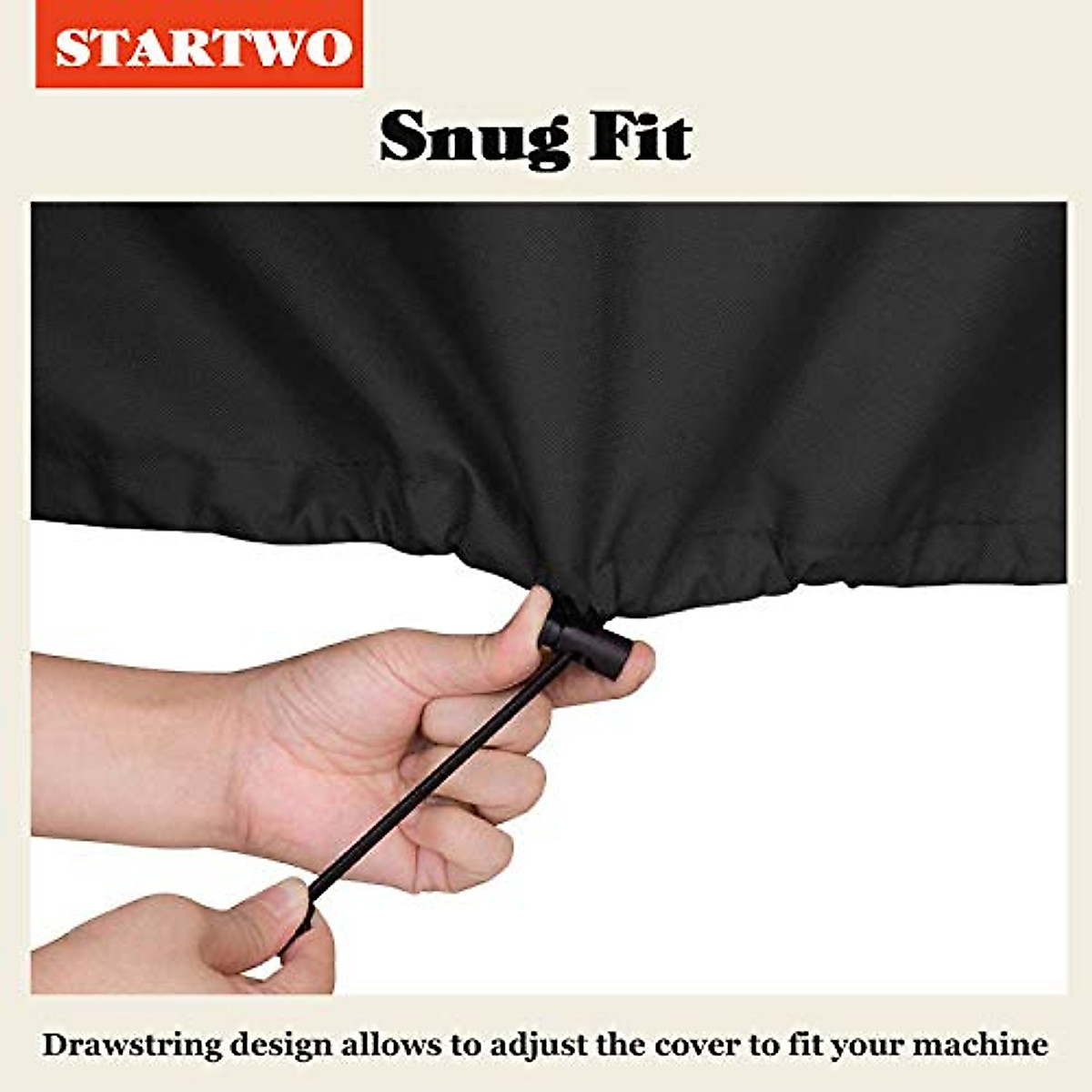 Lawn Mower Cover, Heavy Duty Waterproof Universal Fit Mower Cover, UV Protection Tractor Mower Cover, All Season/Weather Protection