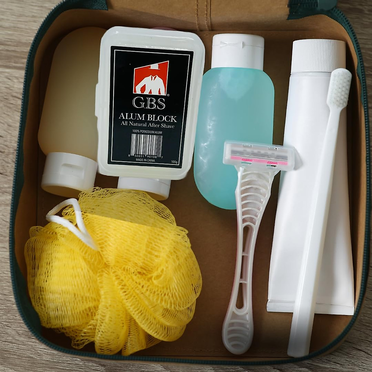 G.B.S Alum Block Bar Travel Cases, Pack of 3 (100 Grams Per Bar) Potassium Shaving Alum After Shave Soothing Razor Burn Relief