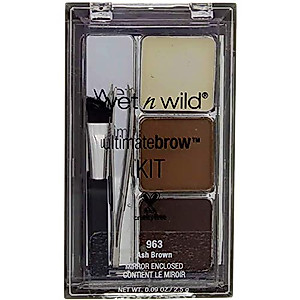 Wet n Wild Ultimate Brow Kit, Ash Brown [963], 1 ea (Pack of 4)