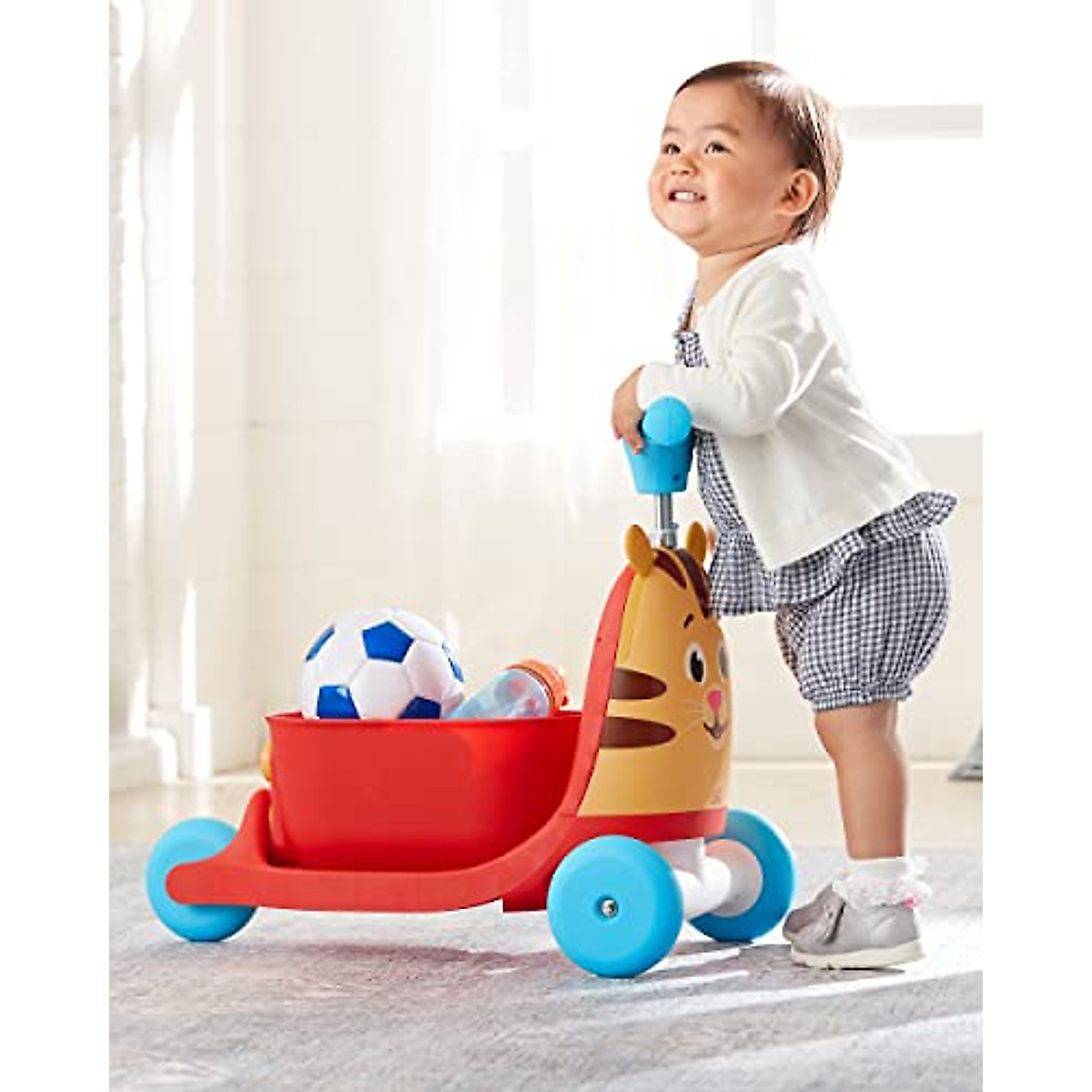 Skip Hop 3-in-1 Baby Activity Push Walker to Toddler Scooter, Daniel Tiger