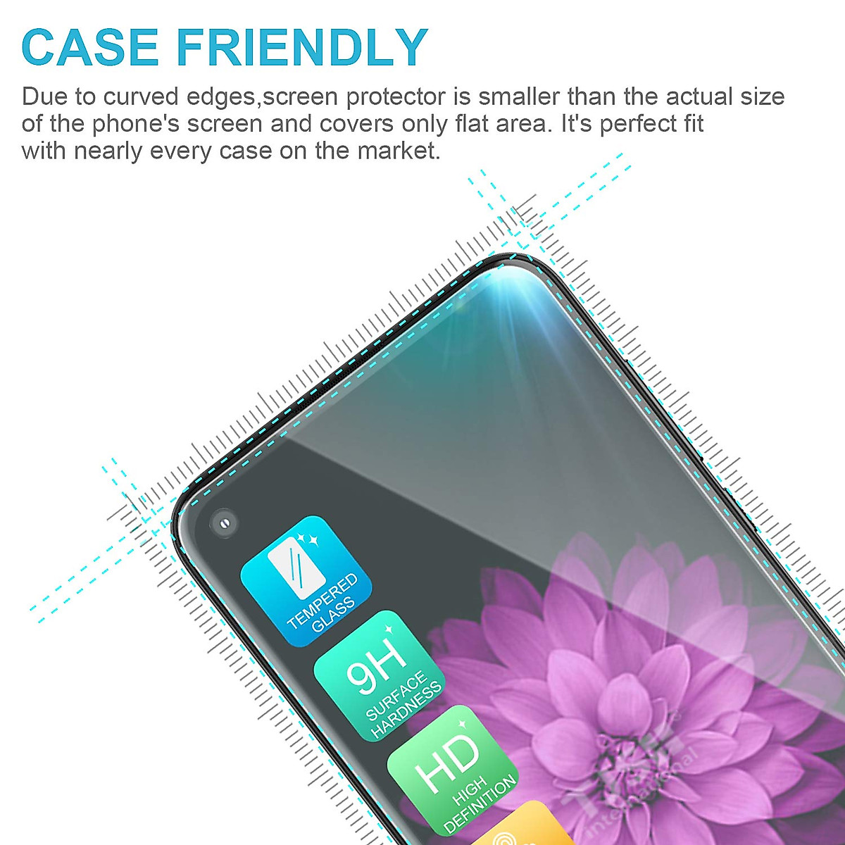 TJS Compatible for OnePlus Nord N30 5G Case, with Tempered Glass Screen Protector Dual Layer Hybrid (Magnetic Mount Friendly) Shockproof Drop Protection Impact Phone Case (Gray)