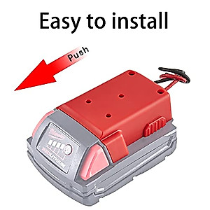 Power Wheels Adapter for Milwaukee M18 Battery Adaptor 18v Dock Power Connector for Milwaukee 18V Lithium Battery 12 Gauge Robotics