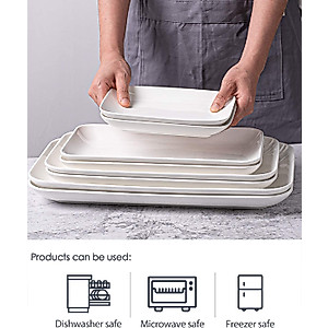 DELLING 3 Oz Dipping Bowls & 16 Inch Serving Platter Set