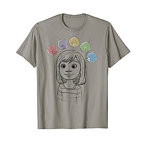 Disney Pixar Inside Out Riley Many Emotions Bubbles T-Shirt