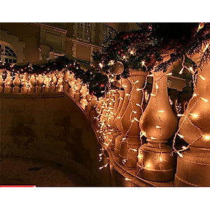 Qedertek Solar String Lights, 72ft 200 LED Fairy Lights, 8 Modes Ambiance Lighting for Outdoor, Patio, Lawn, Landscape, Garden, Home, Wedding (4 Pack, Cool White)