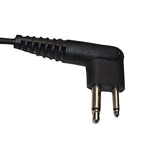 HQRP D Shape Earpiece Headset PTT Mic Compatible with Motorola CP250, CP300, RDV-2080D, RDV-5100, VL50