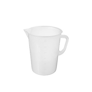 0.8Gallon, 100oz Polypropylene Beakers, Measure Pitcher, Food Grade Measuring Cup, 0-3000ml Conversion Chart, Graduated,Chemicals Pool, Mix Paint, Lab, Kitchen
