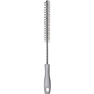 SPARTA 4018002 Spectrum Plastic Valve & Fitting Straight Brush, Spout Brush, Bottle Cleaner Brush With Polyester Bristles For Cleaning, Kitchens, Tight Spaces, 15 Inches, White